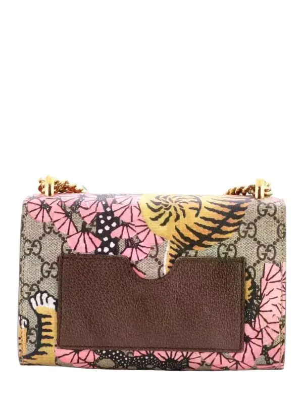 Gucci Padlock Bengal Print Gg Coated Canvas Small Shoulder Bag - Brown