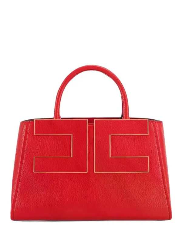 Elisabetta Franchi Tote Bag With Logo - Red