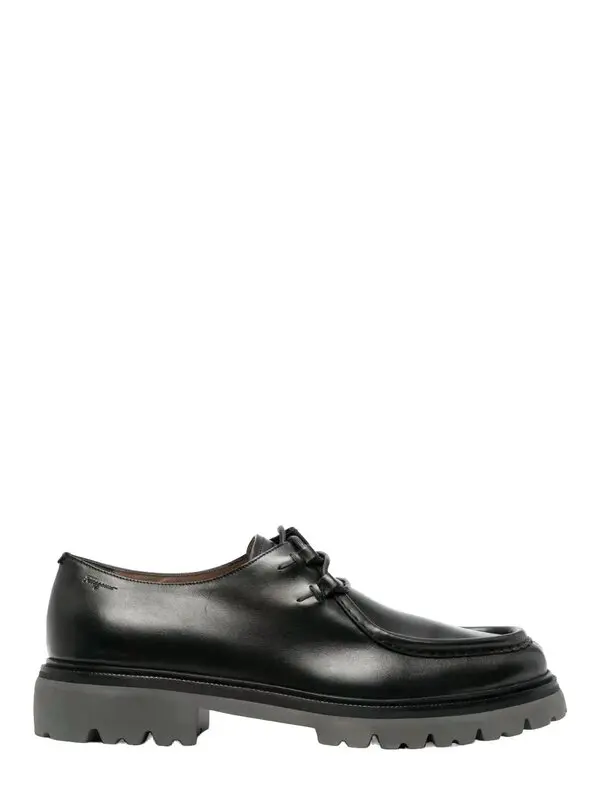 FERRAGAMO Lace-up Derby Shoes - Black
