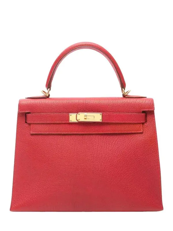 Hermès 2003 Kelly 28 Tote Bag - Red