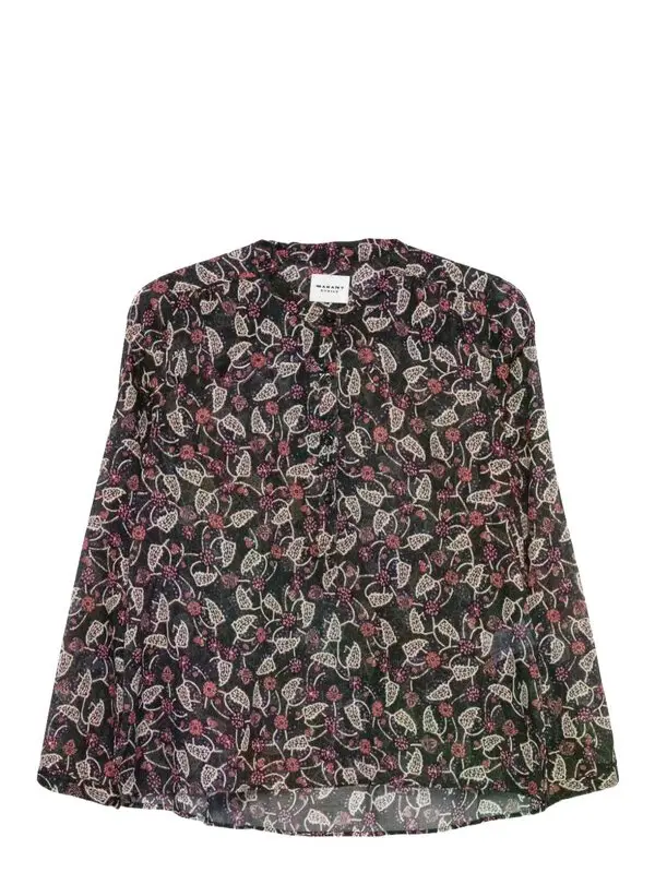 MARANT ETOILE Floral-print Blouse - Black
