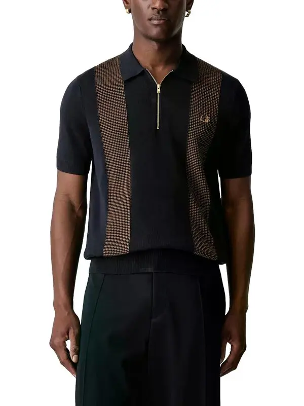 Fred Perry Zip-fastening Polo Shirt - Blue