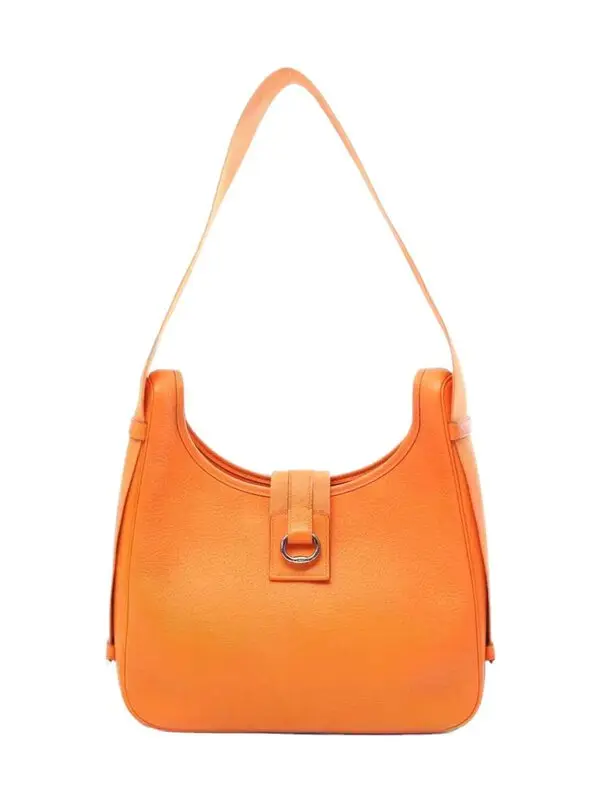 Hermès 1999 Sako Clemence Shoulder Bag - Orange