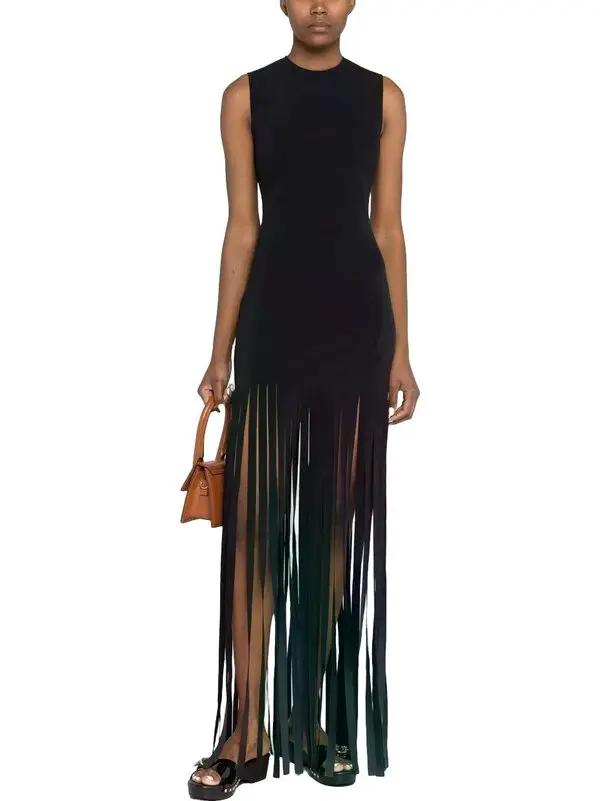 Emilio Pucci Fringed Maxi Dress - Black