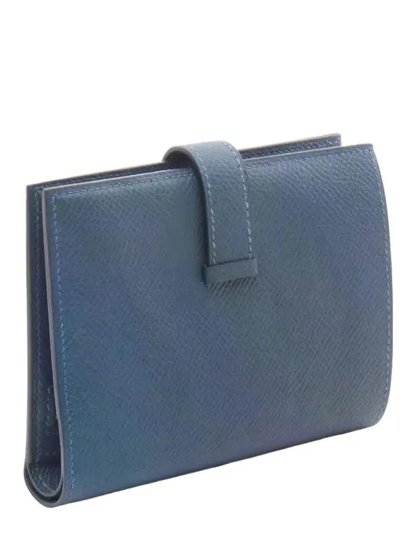 Hermès Bearn Compact Bi-fold Wallet - Blue