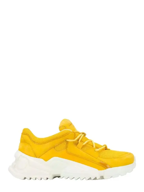 FERRAGAMO Skylar Two Tone Sneakers - Yellow