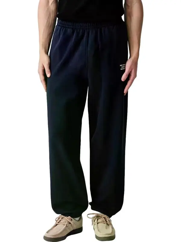 Drole De Monsieur Slogan-print Track Pants - Blue