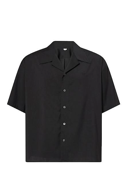 Loewe Boxy-fit Wool Shirt - Black
