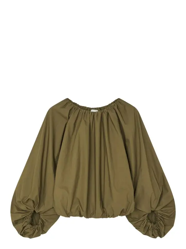 BY MALENE BIRGER Semara Organic Cotton Blouse - Hunt