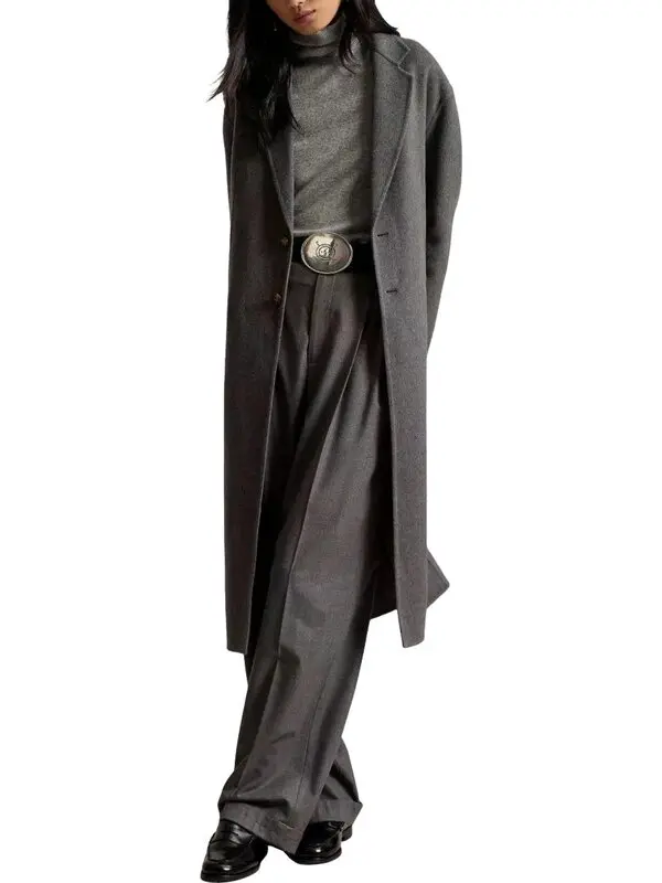 Polo Ralph Lauren Single-breasted Long Coat - Grey