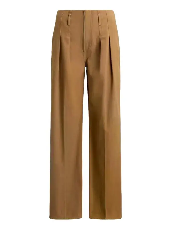 Polo Ralph Lauren Pleated Wide-leg Trousers - Neutrals
