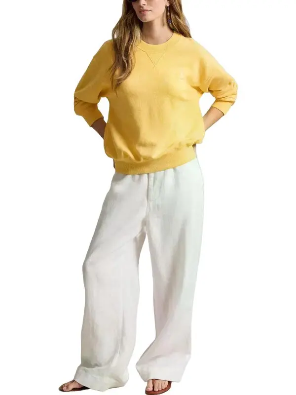 Polo Ralph Lauren Logo-embroidered Sweatshirt - Yellow