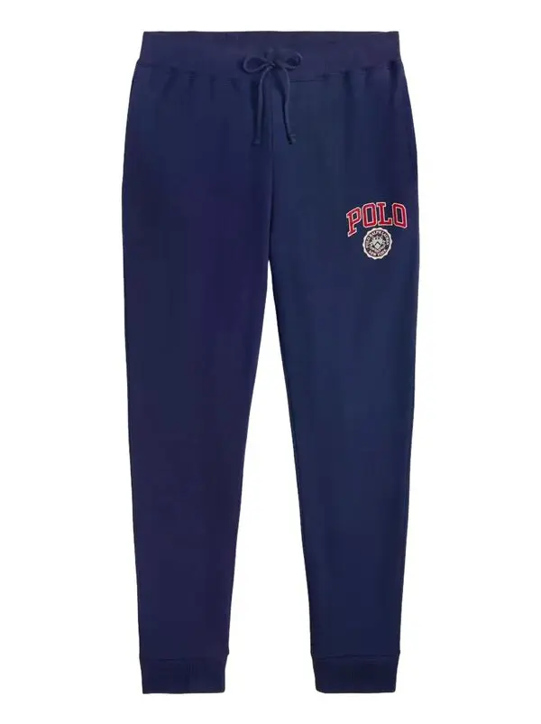 Polo Ralph Lauren Logo-patch Drawstring Track Pants - Blue