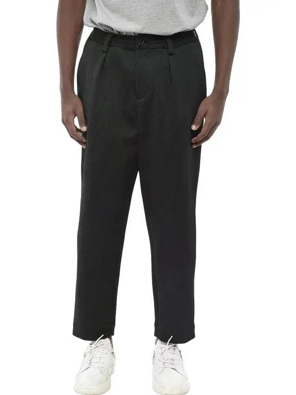 Marni Pleated Textured Trousers - Black