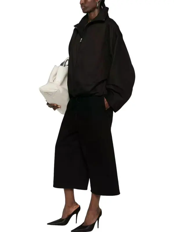 Nour Hammour Francois High-neck Zip-up Jacket - Black