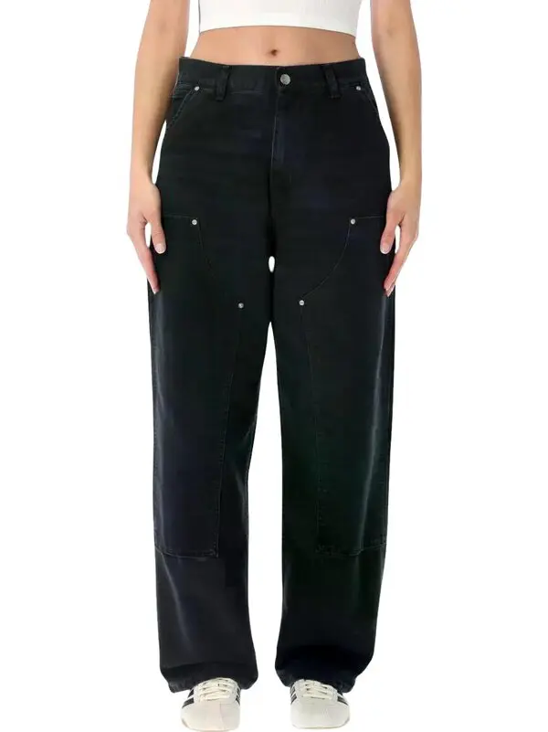 Carhartt Work In Progress Double-knee Canvas Trousers - Black