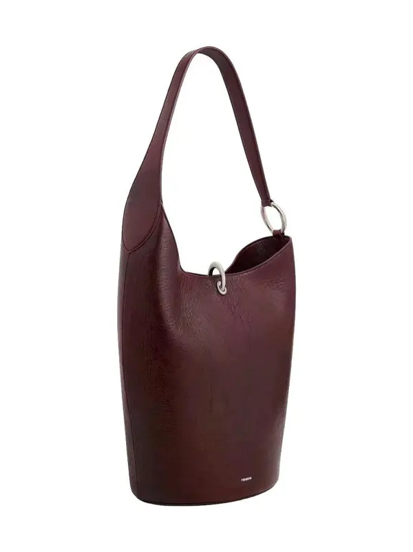 Rabanne Ring Leather Tote Bag - Red