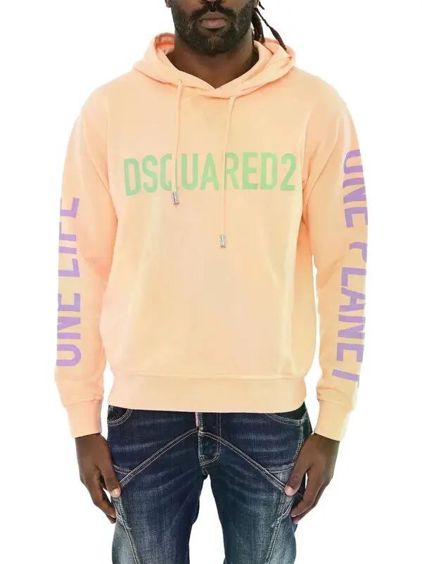 Dsquared2 One Life Cool Logo-print Hoodie - Orange