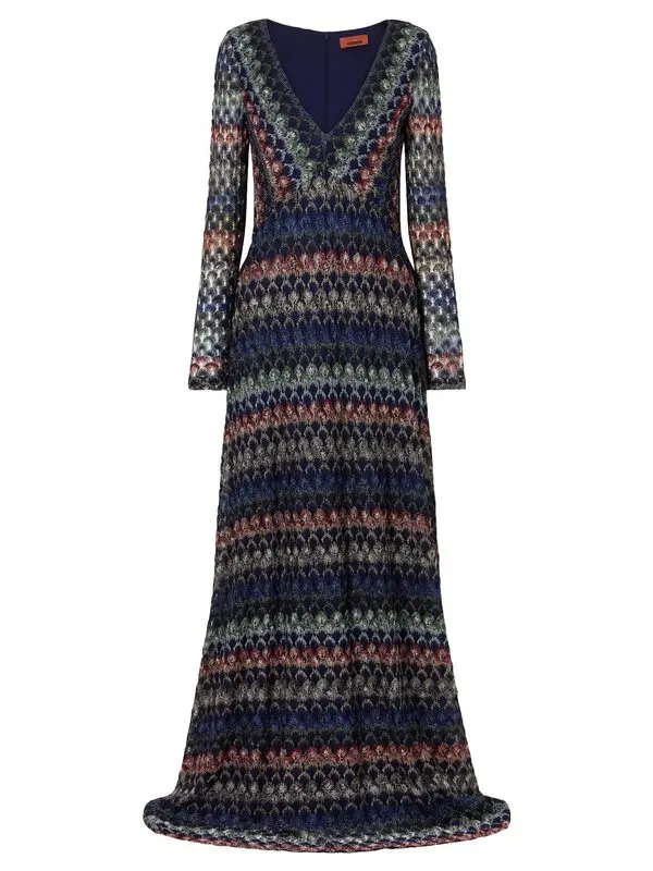 Missoni Embellished Crochet-knit Midi Dress - Multi