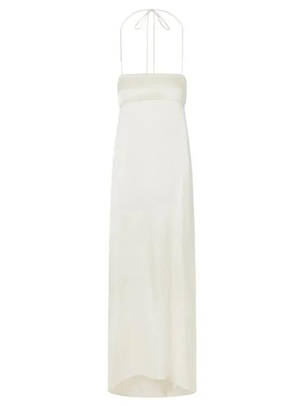 Sharon Wauchob Edita Silk Maxi Dress - Neutrals