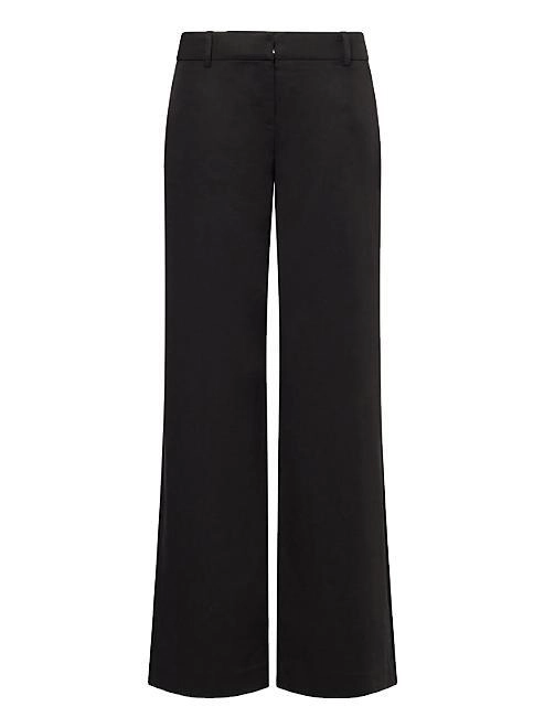 REFORMATION Gisele Low-rise Woven Trousers - Black