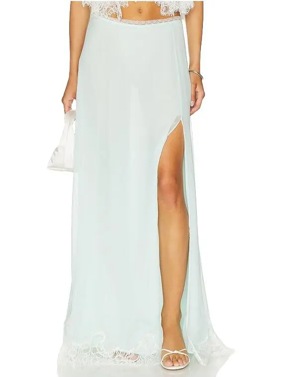 LoveShackFancy Sybel Skirt In . Also - Teal