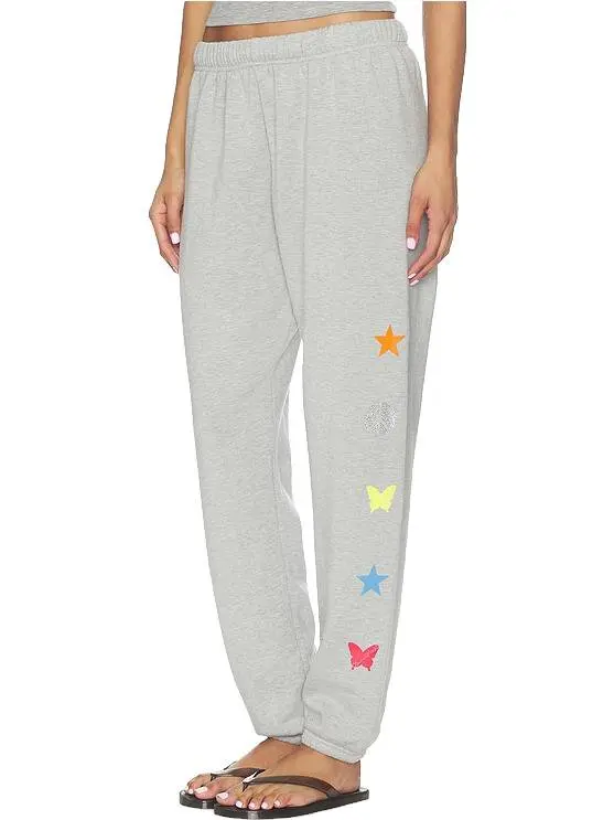 Lauren Moshi Tanzy Boyfriend Sweatpant In . Also - Grey