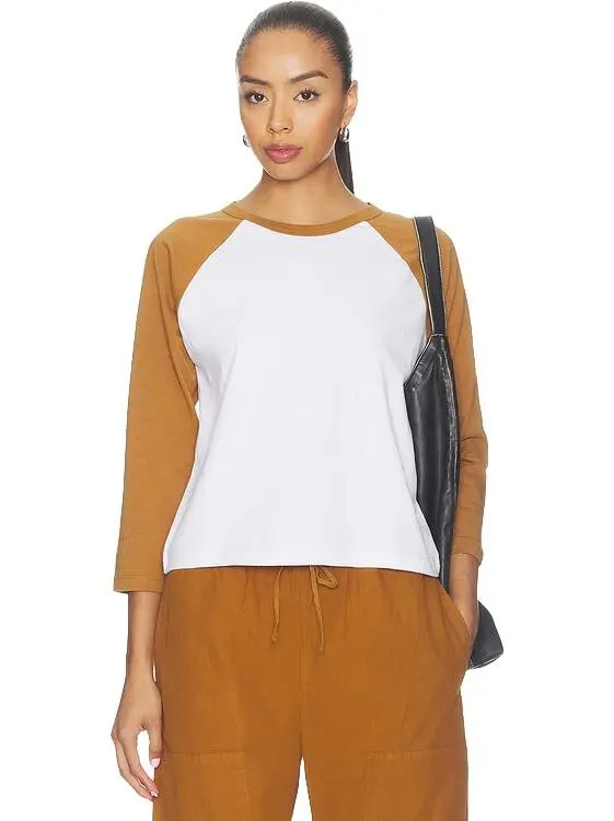 LESET Margo Baseball Tee In . Also - Multi