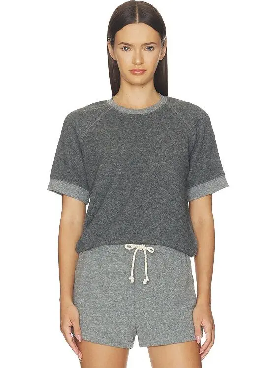 PERFECTWHITETEE Kennedy Core Fleece Short Sleeve In . Also - Grey