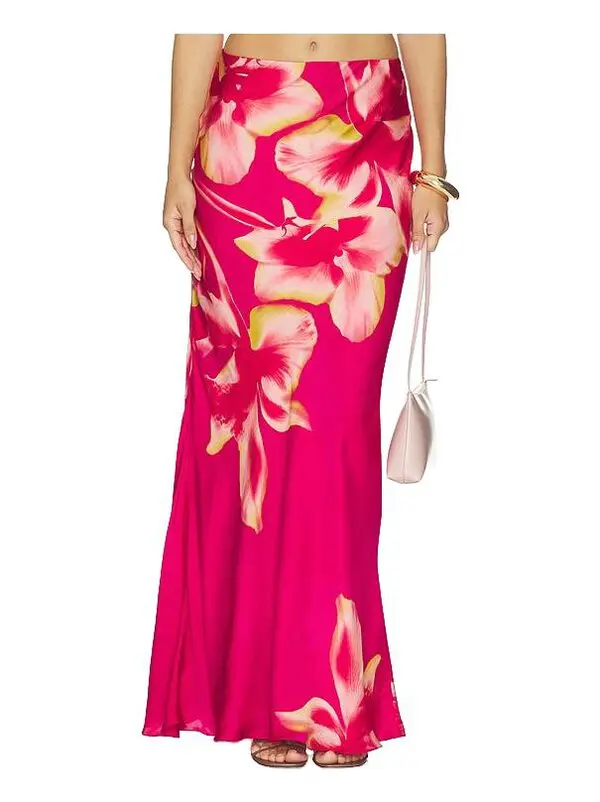 Rococo Sand Maxi Skirt In . Also - Red