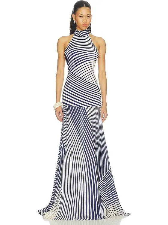 Silvia Tcherassi Leonore Dress In . Also - Blue