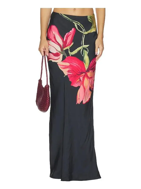 Rococo Sand Maxi Skirt In . Also - Black