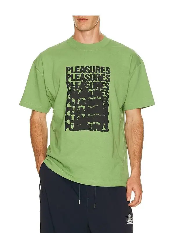 PLEASURES Immolate T-shirt In . Also - Sage