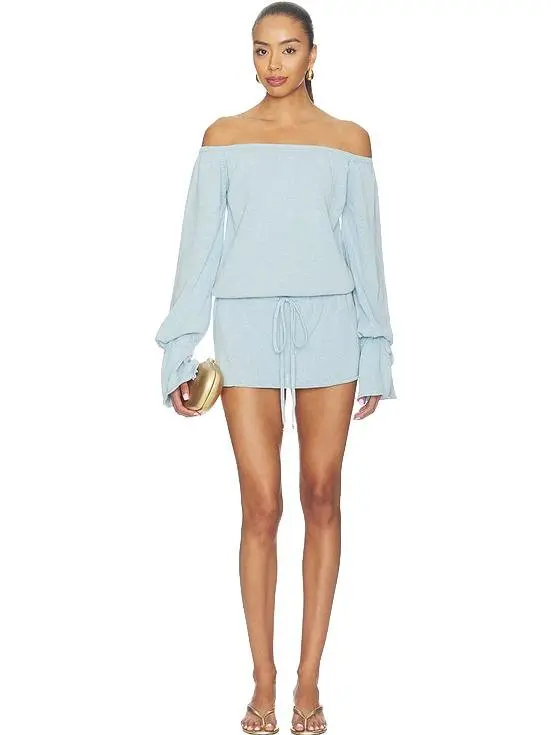 ASTA RESORT Margot Mini Dress In . Also - Blue