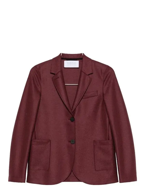 Harris Wharf London Wool Single-breasted Blazer Jacket - Red
