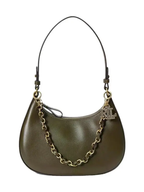 Ralph Lauren Medium Marcy Leather Shoulder Bag - Green