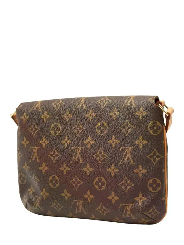 LOUIS VUITTON 1998 Monogram Musette Tango Short Strap Shoulder Bag - Brown