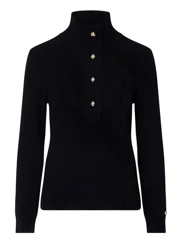 Liu Jo Buttoned Sweater - Black