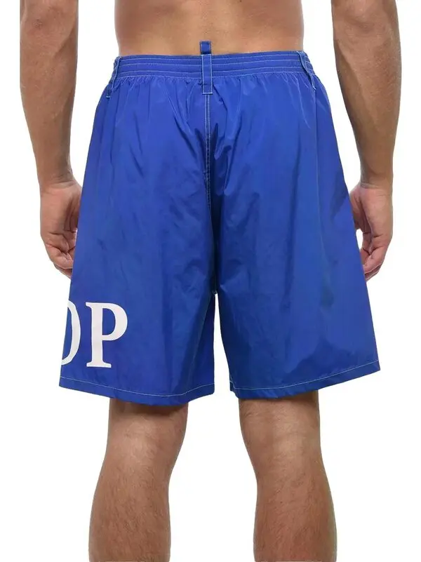 Dsquared2 Logo-print Drawstring Swim Shorts - Blue