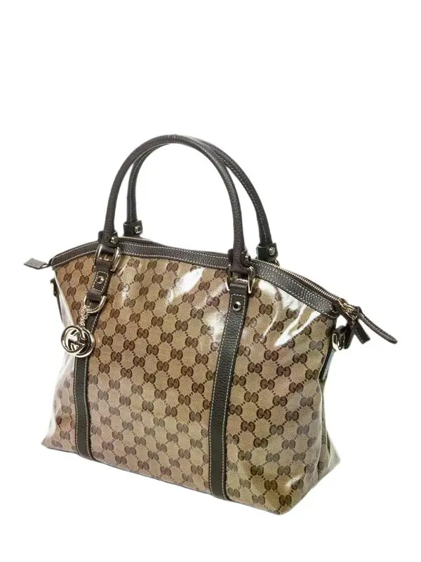 Gucci Gg Charm Top Handle Bag - Neutrals
