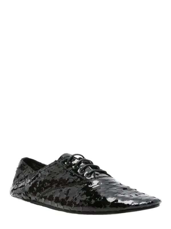 Saint Laurent 2010s Patent-leather Derby Shoes - Black