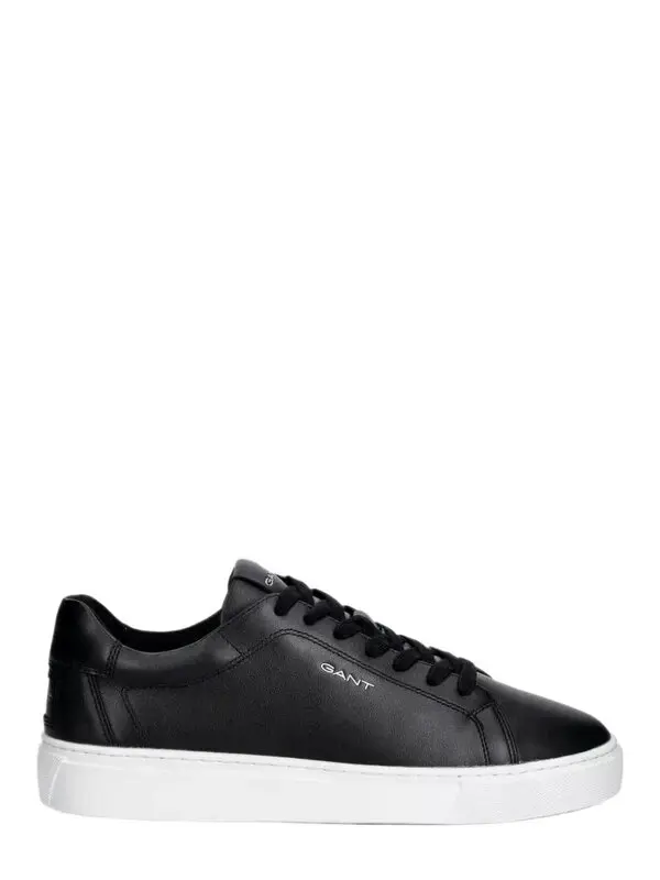 Gant Logo-print Leather Sneakers - Black