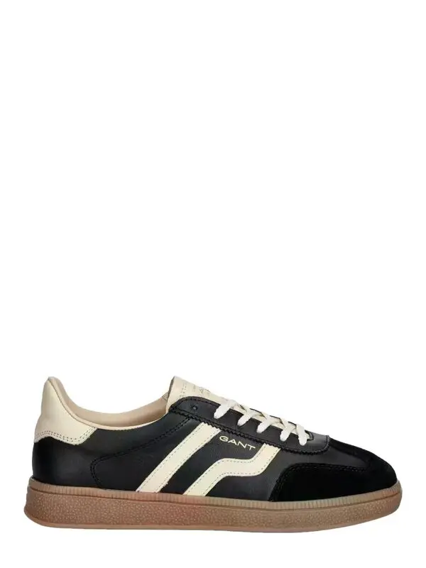 Gant Leather-panelled Sneakers - Black