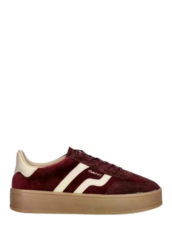 Gant Suede-panelled Platform Sneakers - Red
