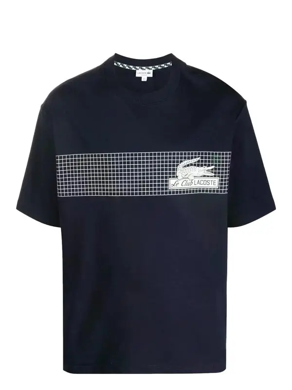 Lacoste Logo-print Cotton T-shirt - Blue