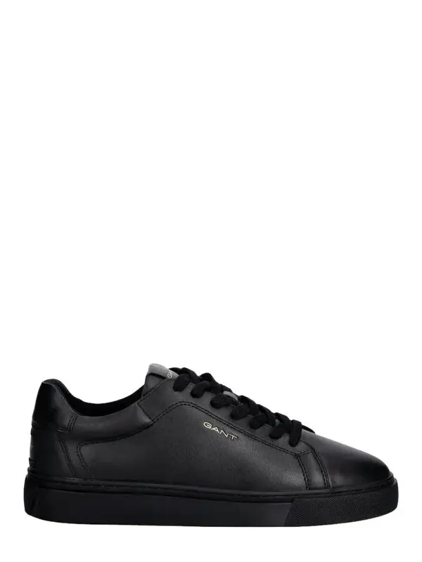 Gant Logo-print Leather Sneakers - Black