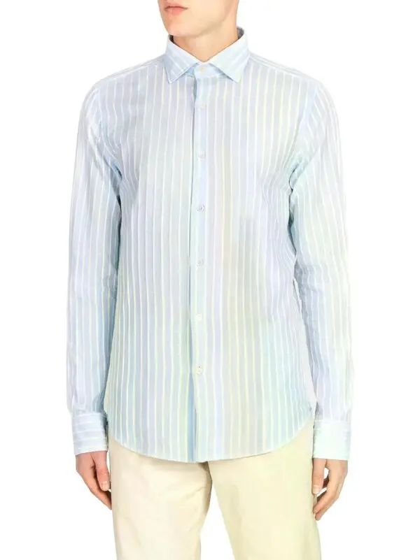 KOIKE BARCELONA Striped Long-sleeve Shirt - Blue