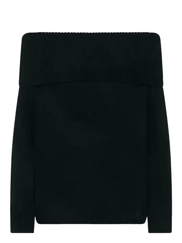 Loulou De Saison Sibyl Off-the-shoulder Sweater - Black