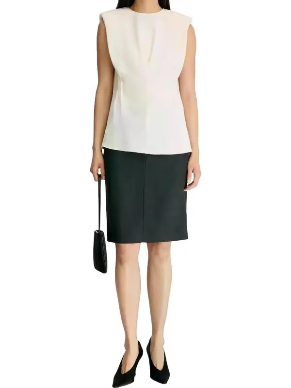 Loulou De Saison Cory Pleat-detail Top - Neutrals
