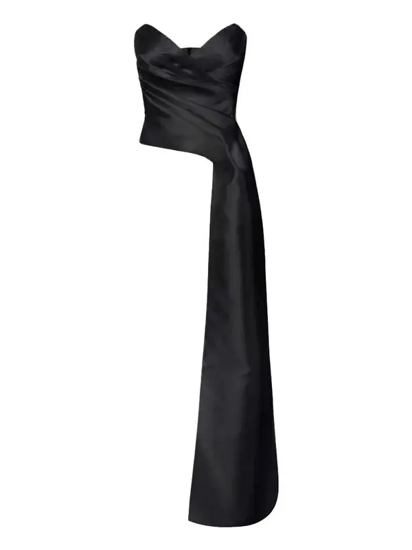 Elisabetta Franchi Gazar Top With Tail-like Panel - Black